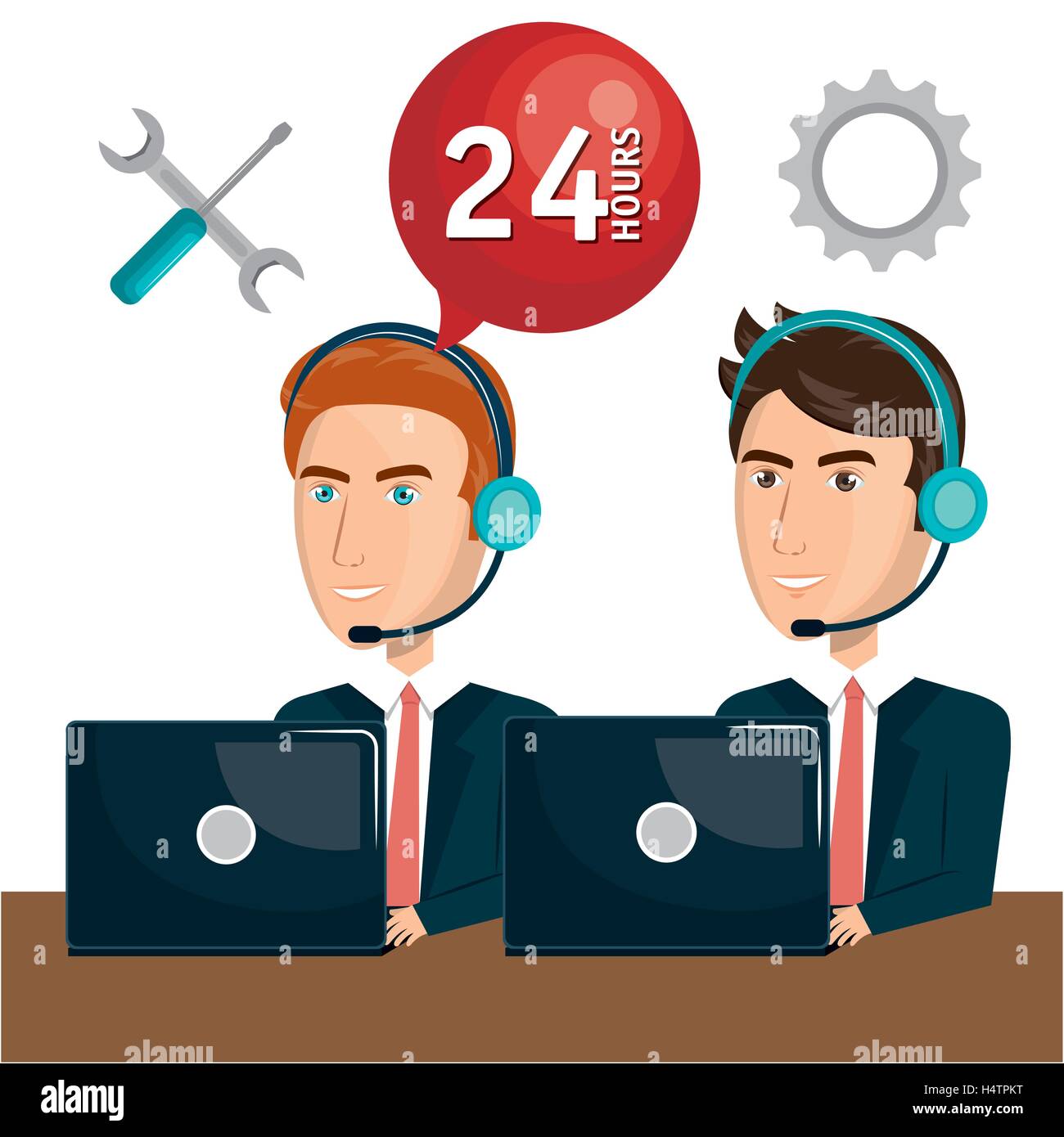 customer service agent working online Stock Vector Image & Art - Alamy customer service agent working online Stock Vector Image & Art - Alamy