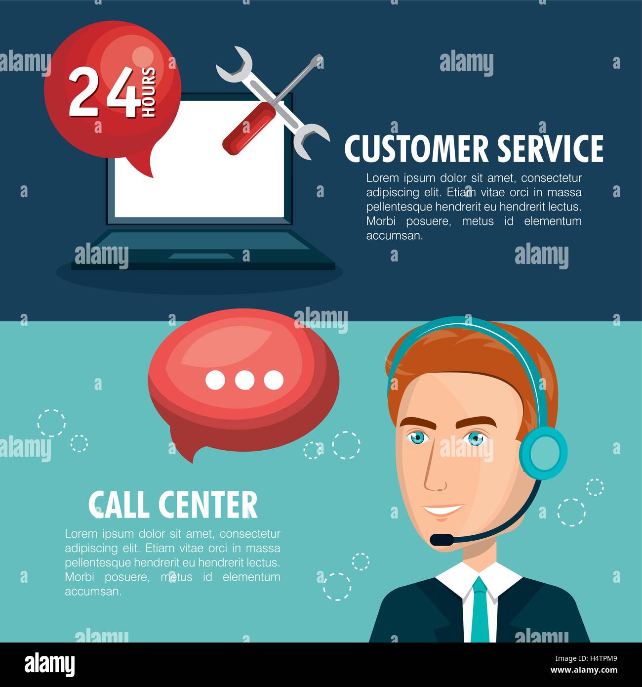 customer service agent working online Stock Vector Image & Art - Alamy