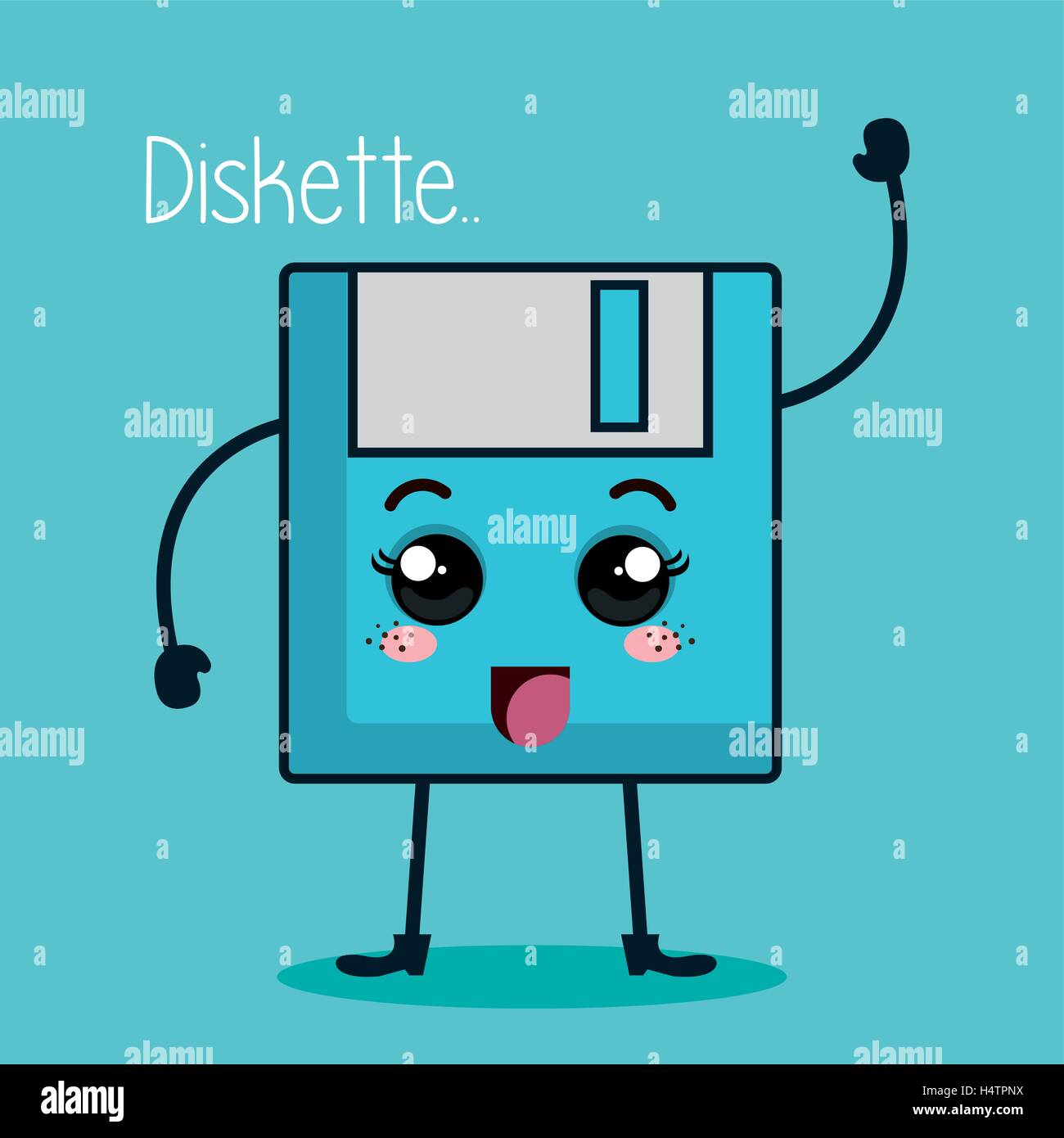 floppy disk character kawaii style Stock Vector Image & Art - Alamy