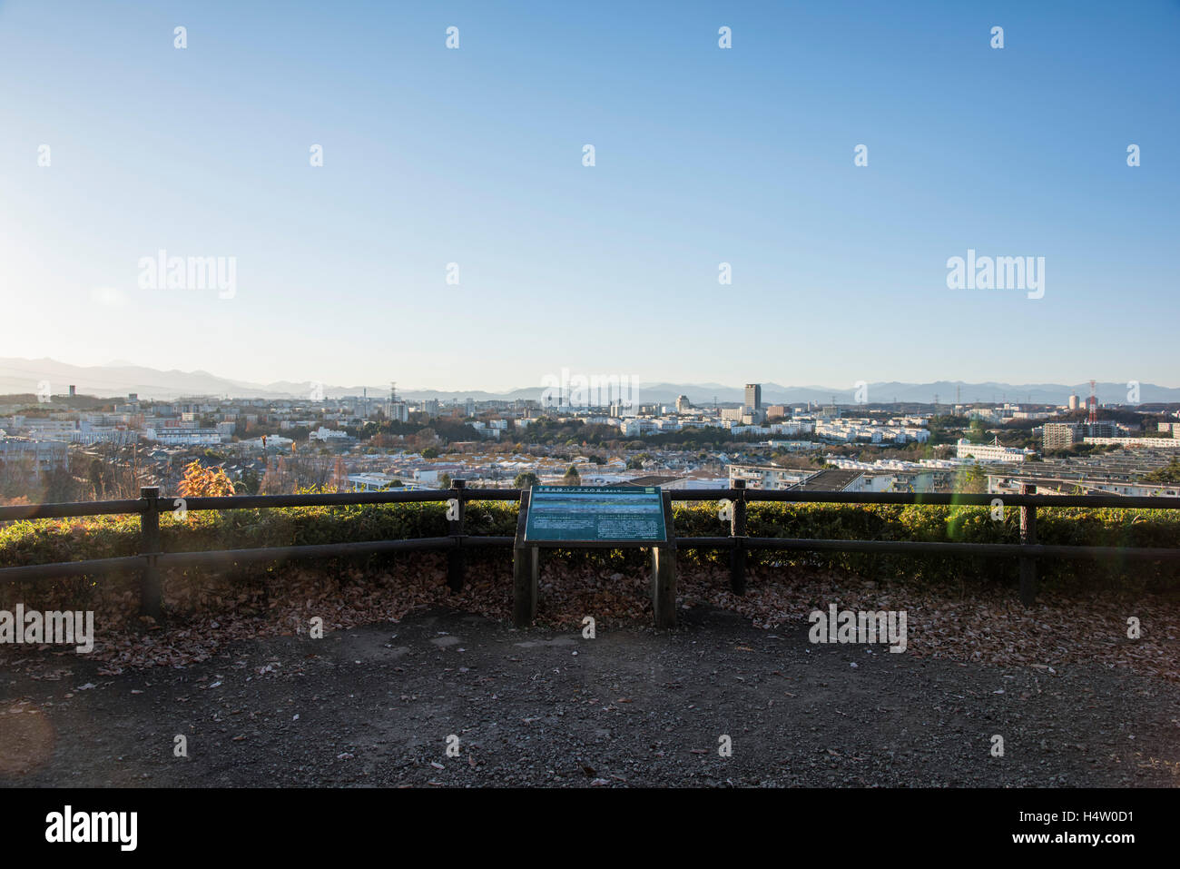 General view of Tama New Town from panorama Hill, Tama City, Tokyo ...