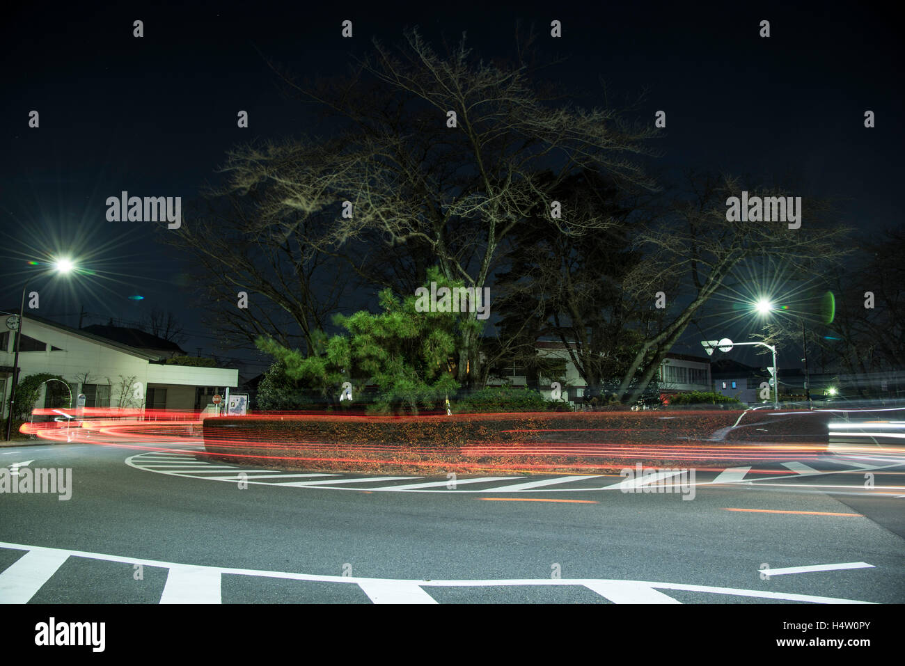 Roundabout, Tama City, Tokyo, Japan Stock Photo - Alamy