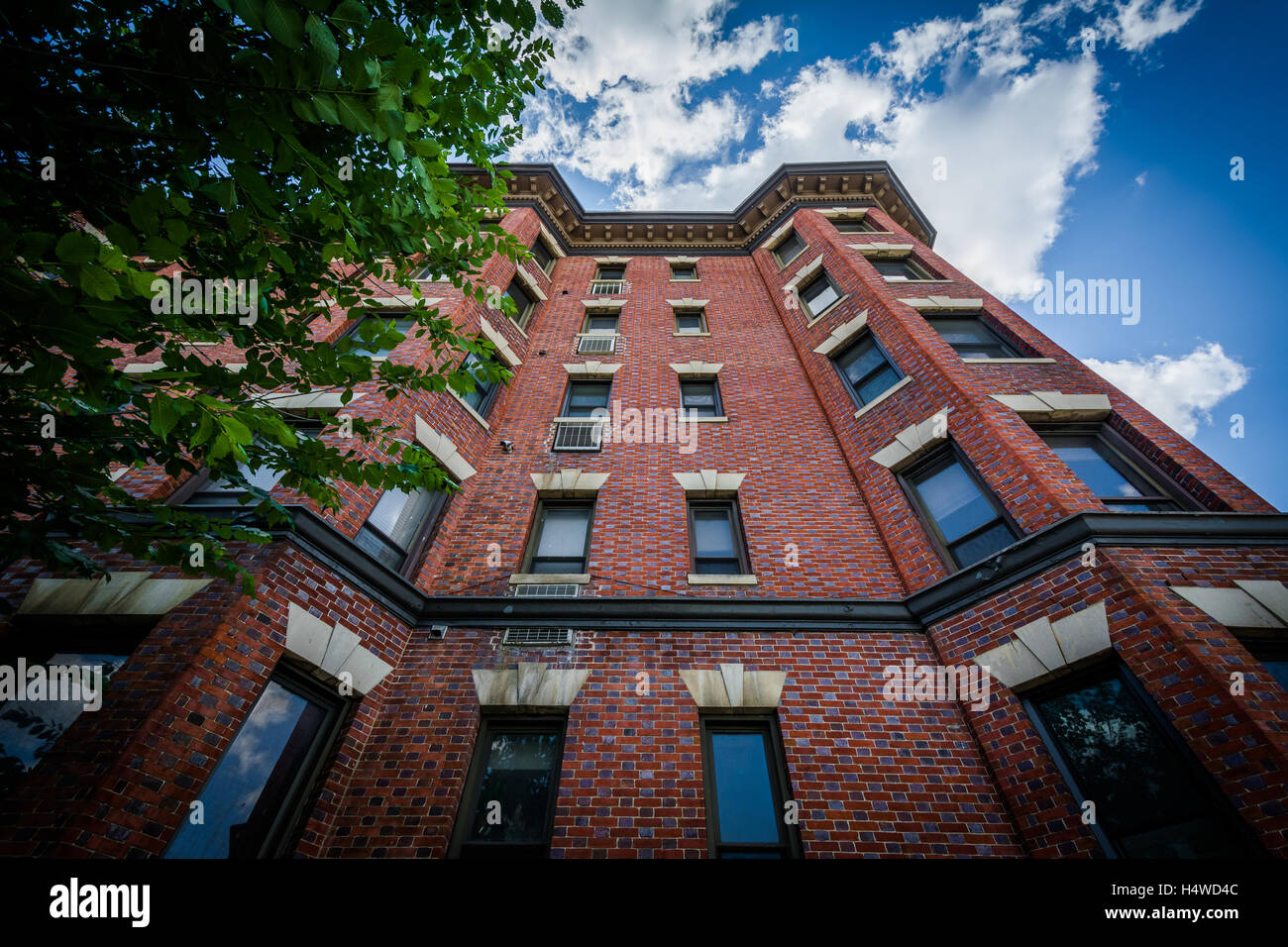Brick building in Adams Morgan, Washington, DC Stock Photo - Alamy
