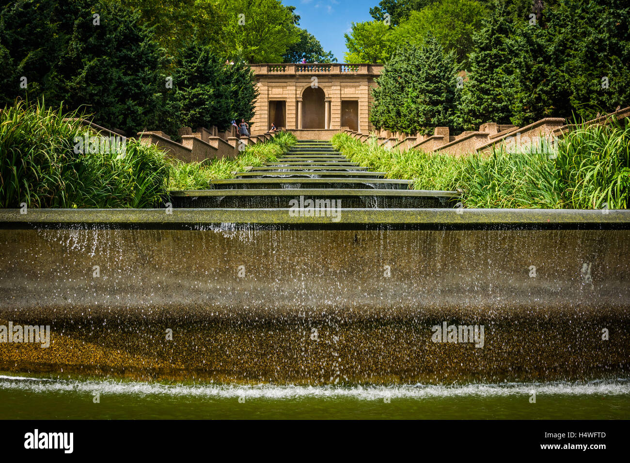 Cascading fountain at Meridian Hill Park, in Washington, DC Stock Photo ...
