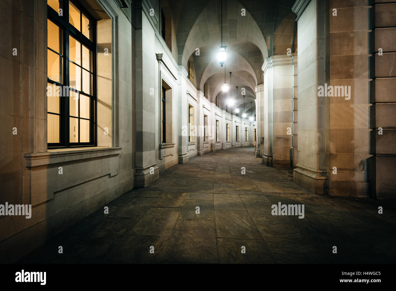 Exterior corridor of the Ronald Reagan Building and International Trade ...