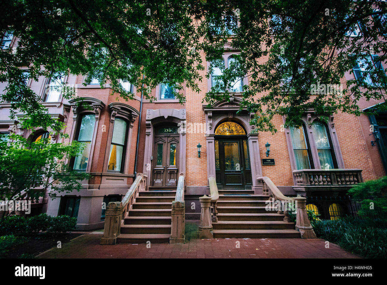 Historic rowhouses on Jackson Place in Washington, DC Stock Photo - Alamy