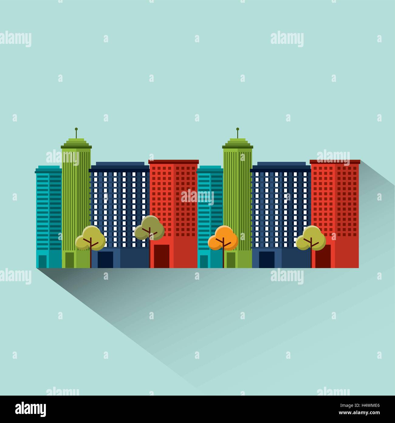 cityscape buildings skyline icon Stock Vector Image & Art - Alamy