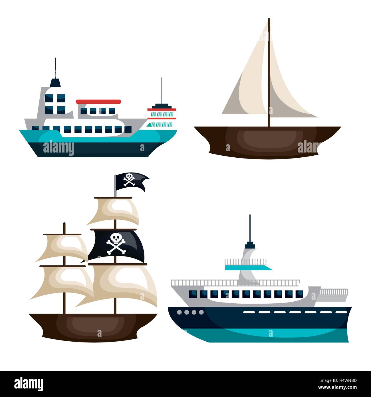 Shipping vessels Stock Vector Images - Alamy