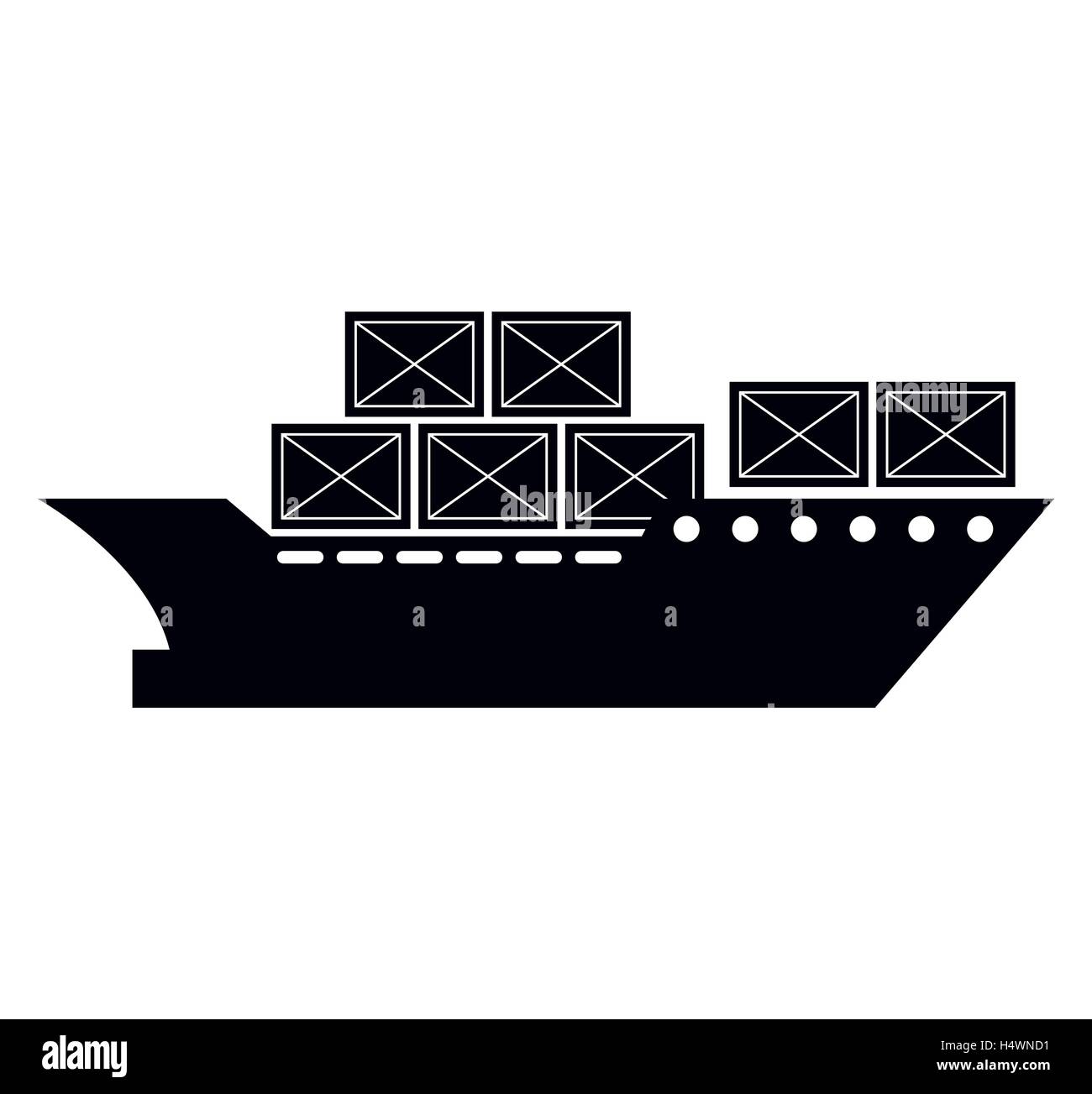 cargo ship delivery service Stock Vector Image & Art - Alamy