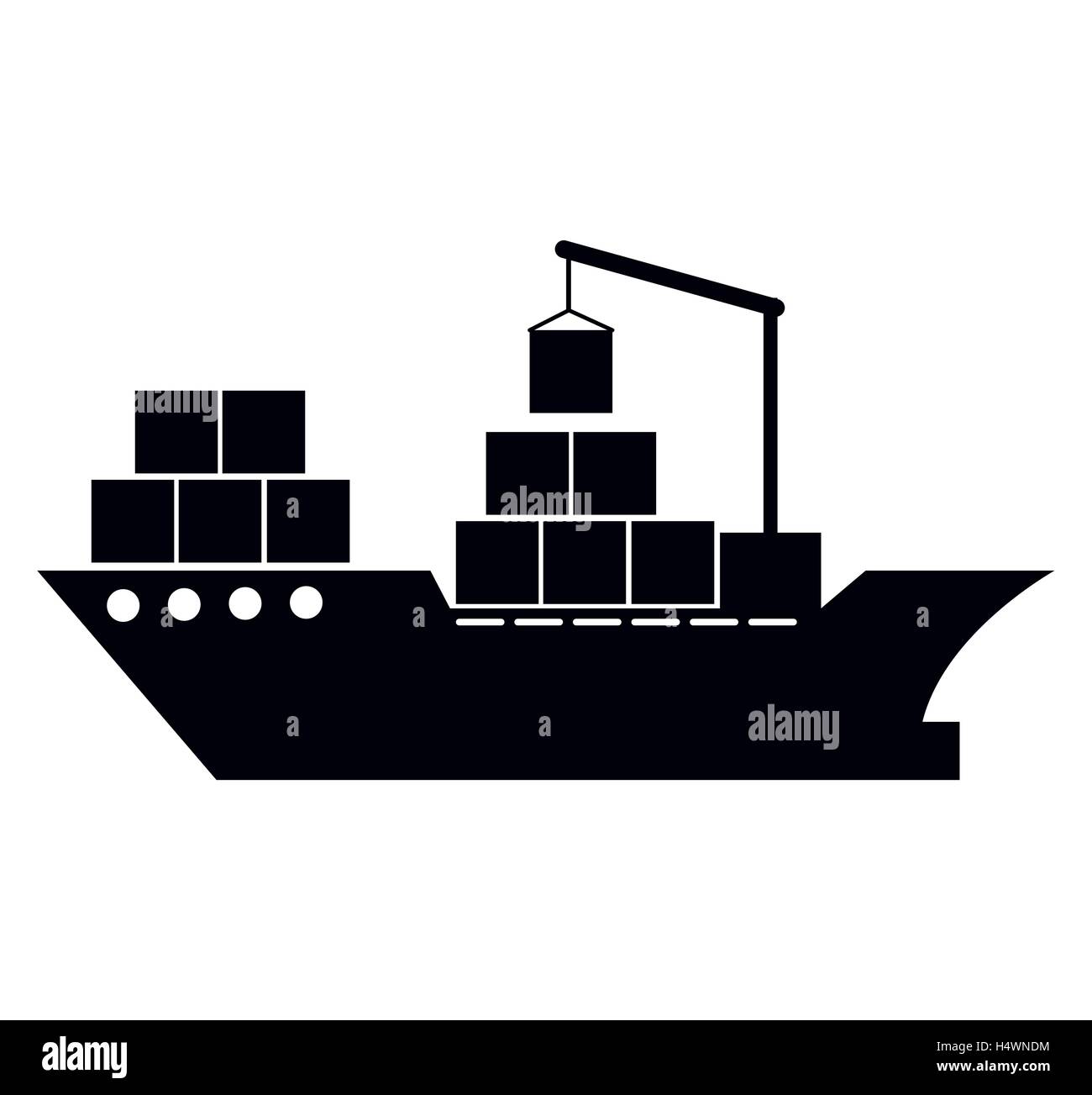 cargo ship delivery service Stock Vector Image & Art - Alamy