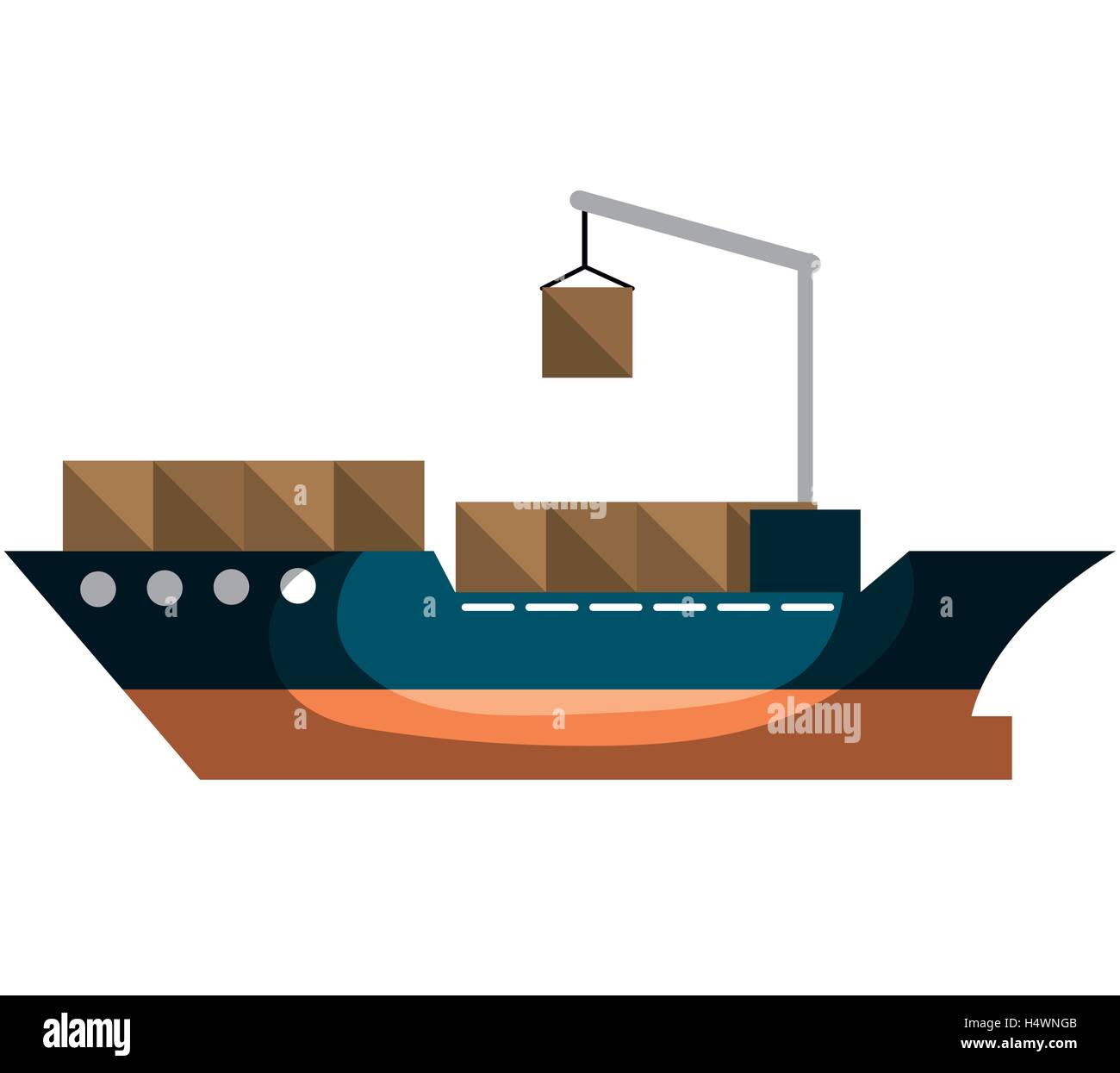cargo ship delivery service Stock Vector Image & Art - Alamy