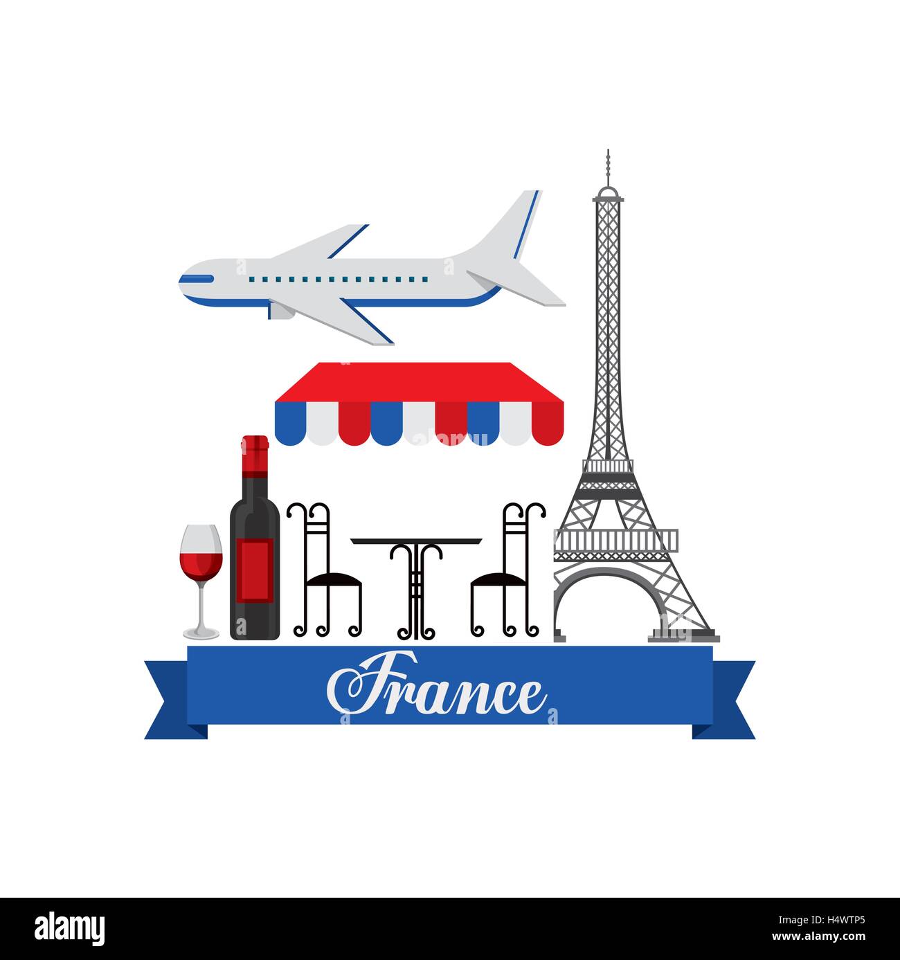 french culture set icons Stock Vector Image & Art - Alamy