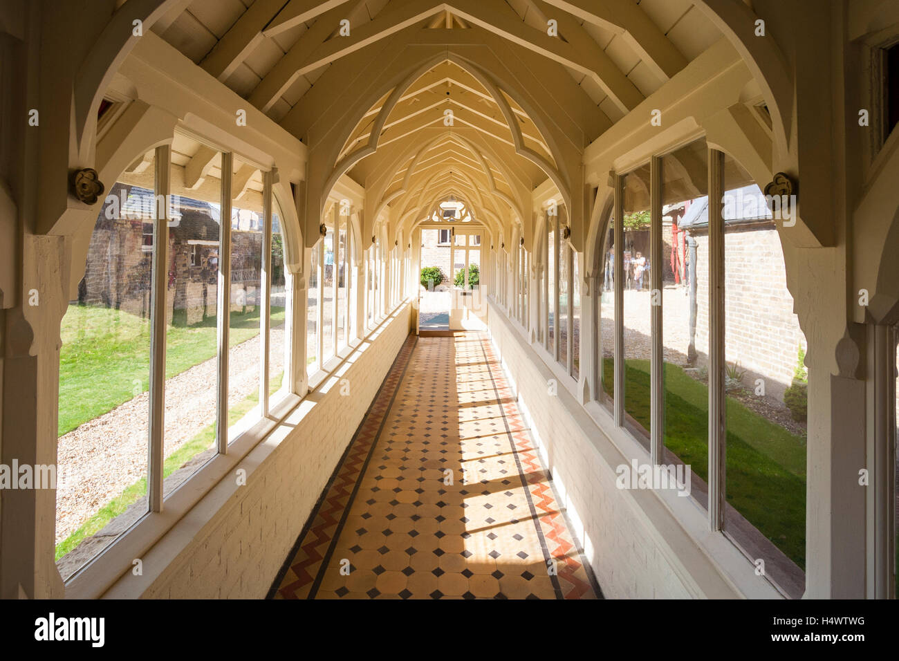 England, Ramsgate. The Grange, built by Augustus Pugin. View along ...