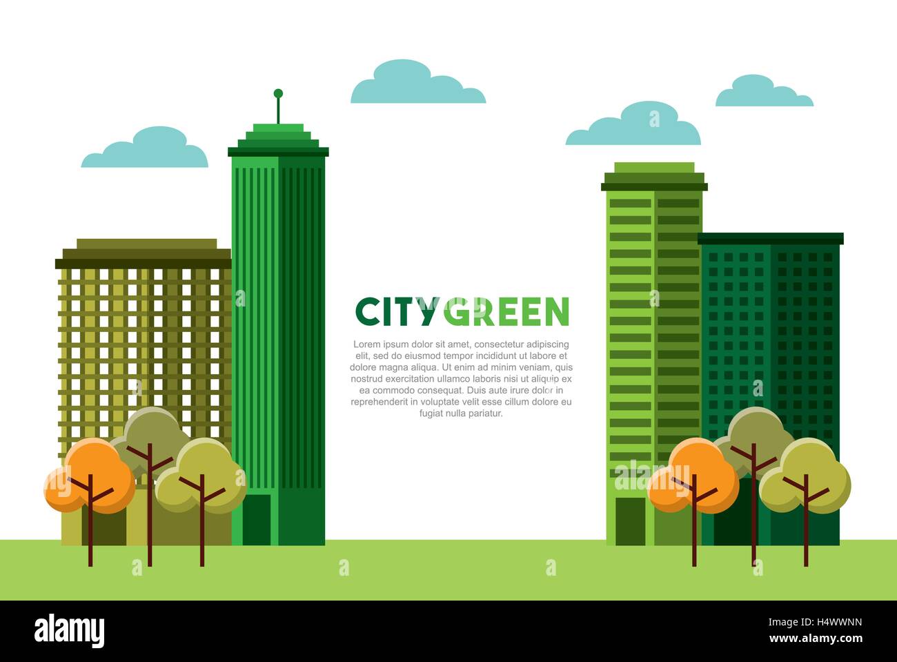 city green ecology cityscape Stock Vector Image & Art - Alamy