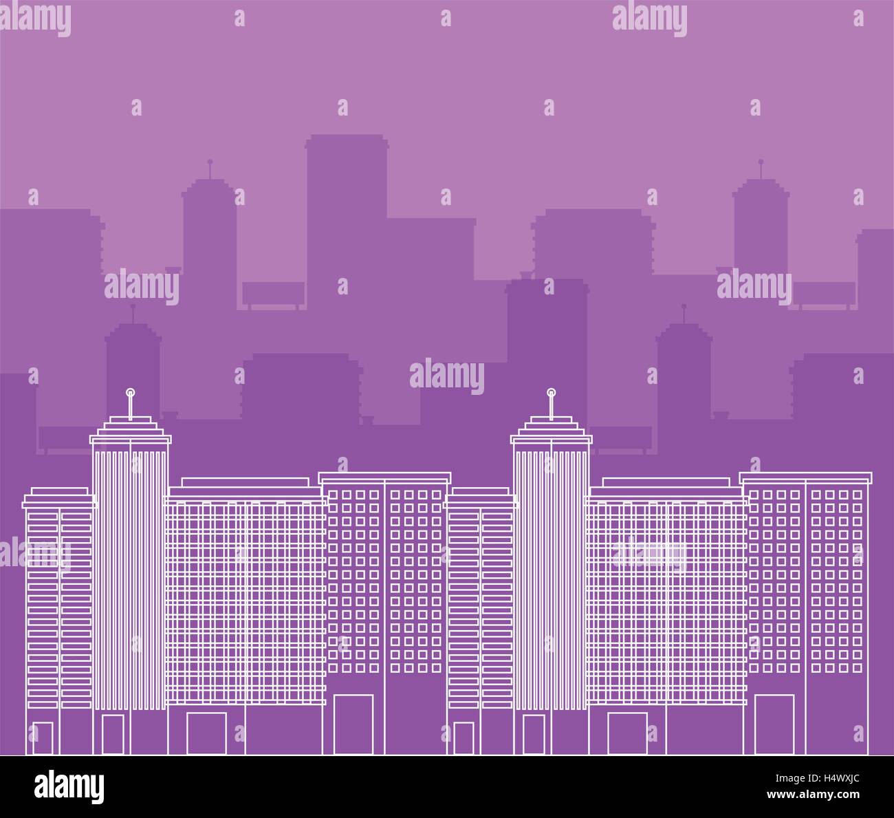 cityscape buildings skyline background Stock Vector Image & Art - Alamy