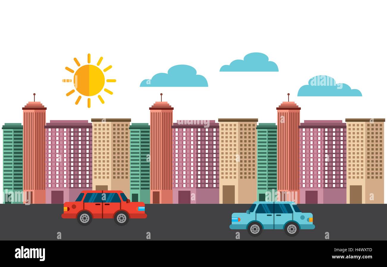 cityscape buildings skyline background Stock Vector Image & Art - Alamy