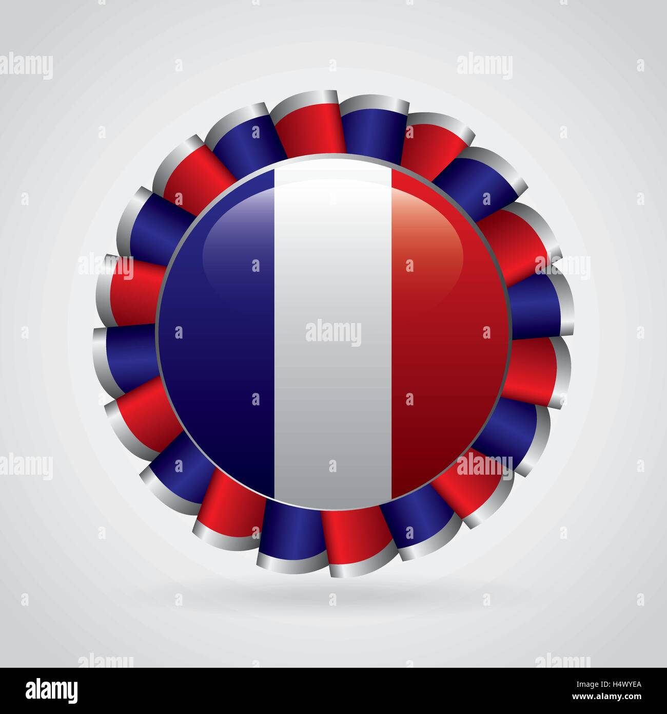 france emblem with french flag colors Stock Vector Image & Art - Alamy