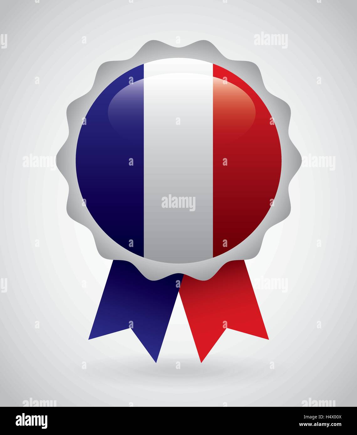 france emblem with french flag colors Stock Vector Image & Art - Alamy