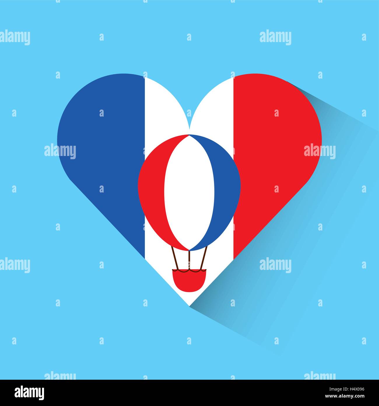 love france heart travel Stock Vector Image & Art - Alamy