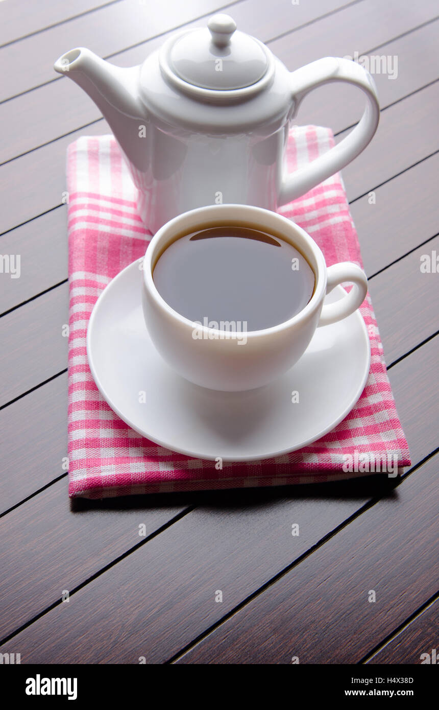 Cup of tea in catering concept Stock Photo - Alamy