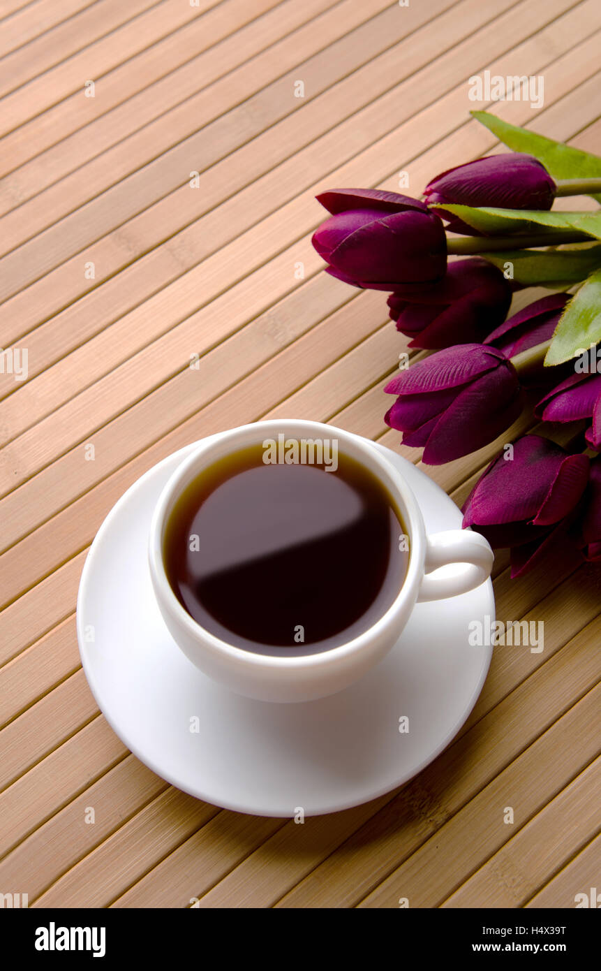 Cup of tea in catering concept Stock Photo - Alamy