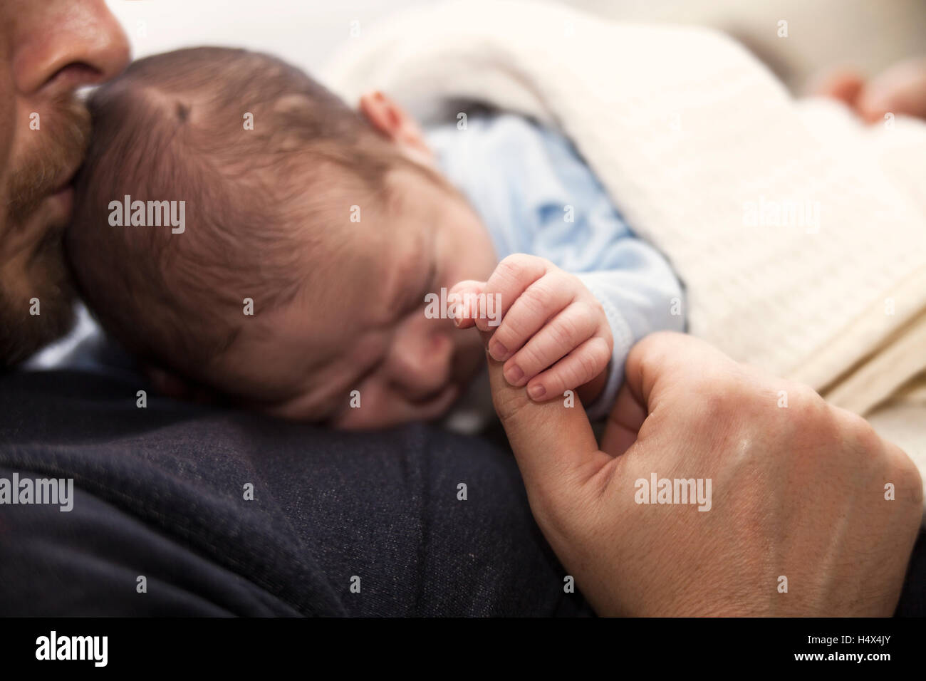 Father with his newborn baby Stock Photo - Alamy
