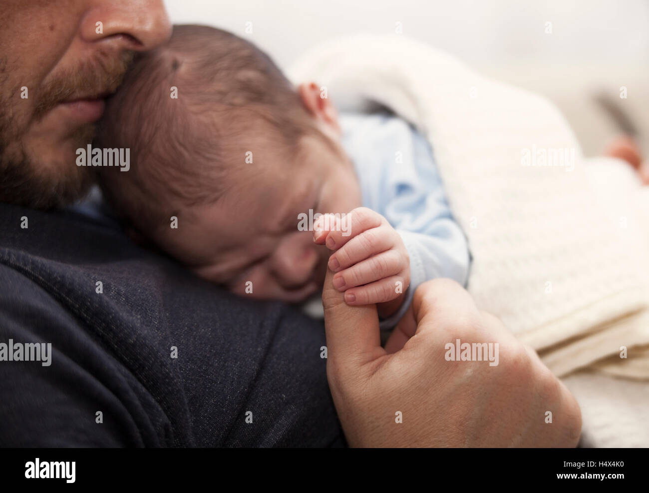 Father with his newborn baby Stock Photo - Alamy