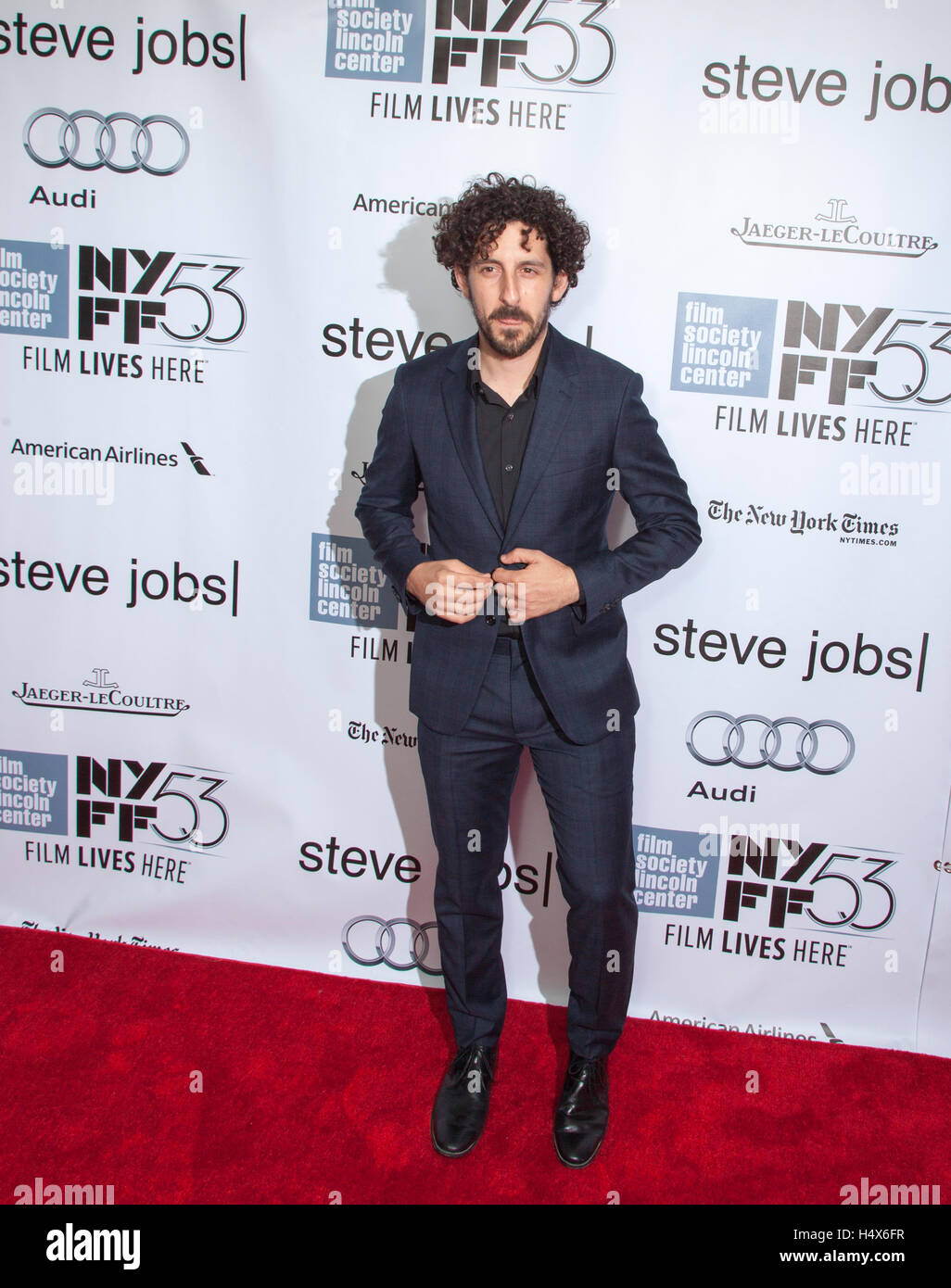 Adam Shapiro attends the Steve Jobs Premier at The 53rd New York Film ...