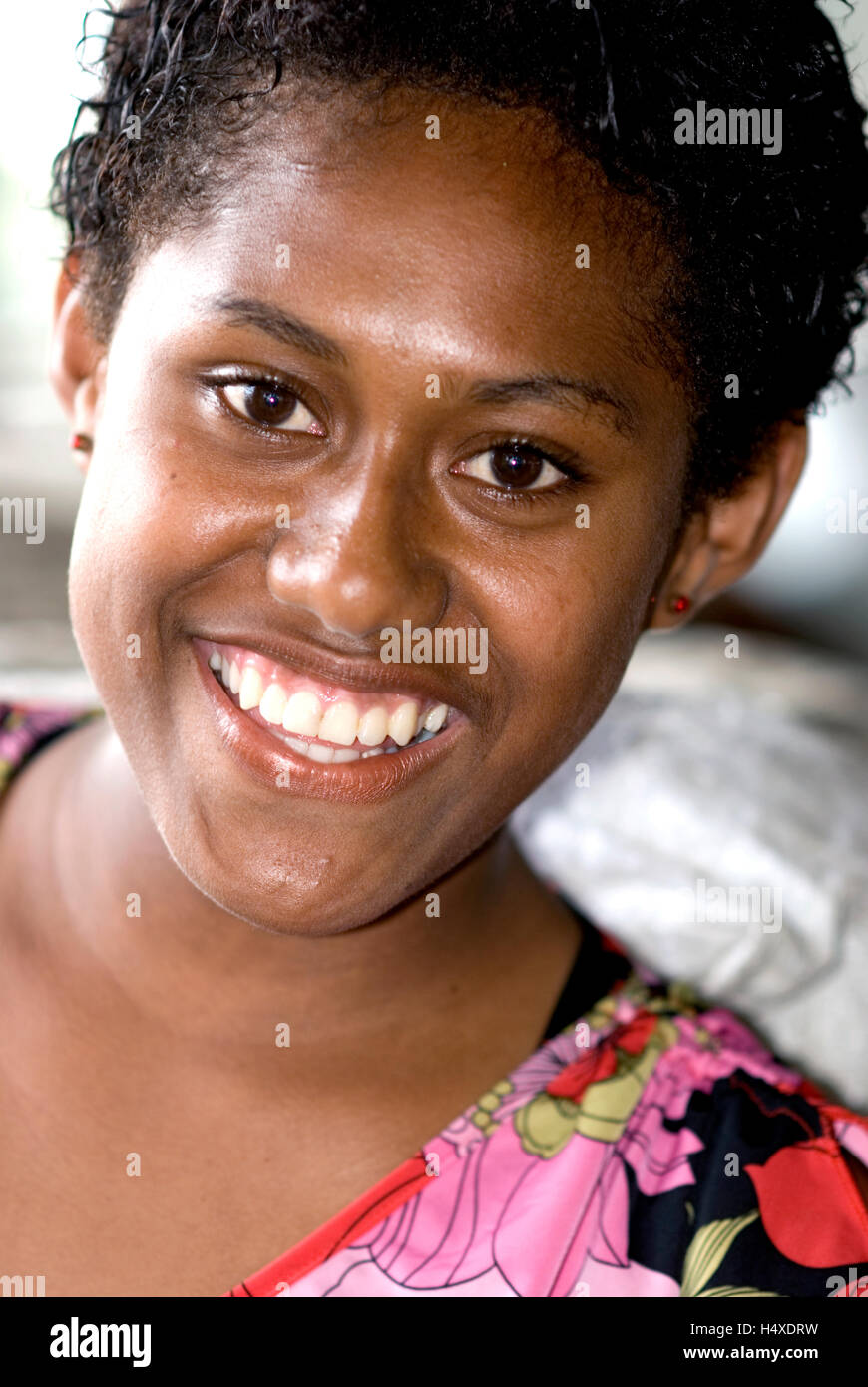 Fijian women and girls hi-res stock photography and images - Alamy