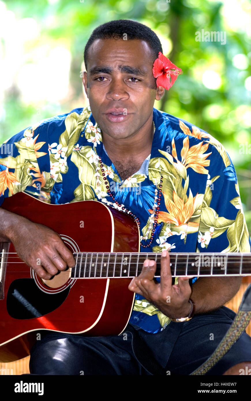 Fijian men hi-res stock photography and images - Alamy