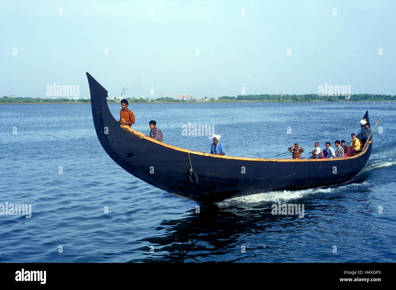 wallam, cochin harbor, kerala, india Stock Photo - Alamy