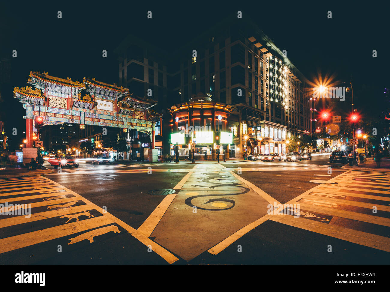 Washington dc chinatown night hi-res stock photography and images - Alamy