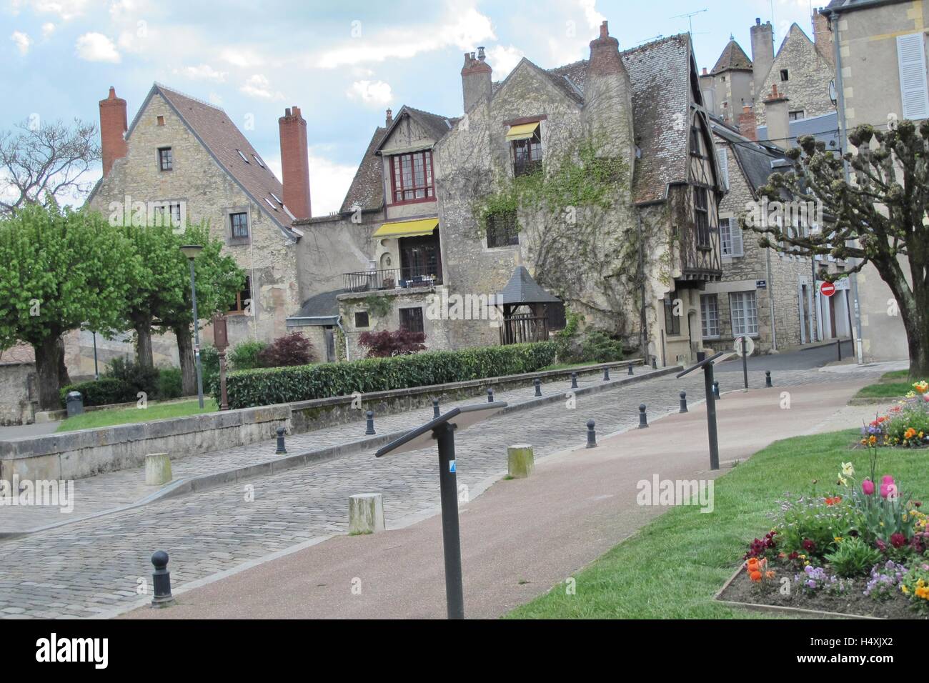 Unique View in Nevers Stock Photo - Alamy