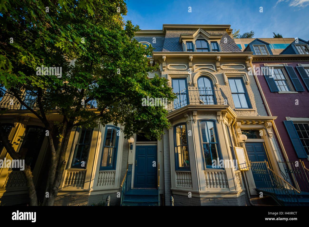 Rowhouses in downtown Washington, DC Stock Photo - Alamy
