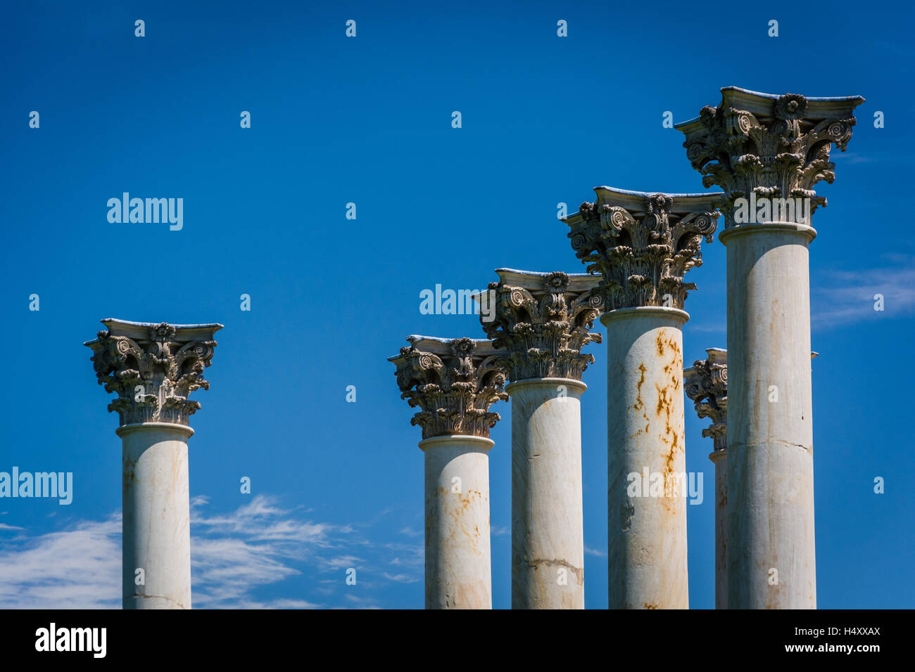 The Capitol Columns at the National Arboretum in Washington, DC Stock ...