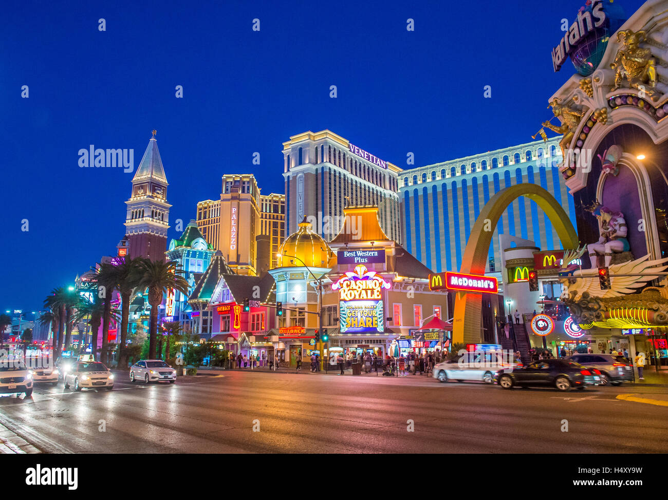 View of the strip in Las Vegas Stock Photo - Alamy