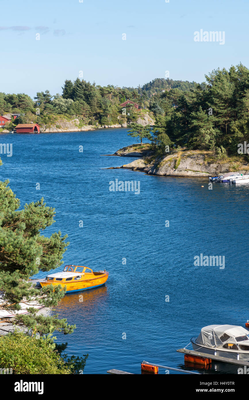 landscape of sea and islands in Mandal in Norway Stock Photo - Alamy