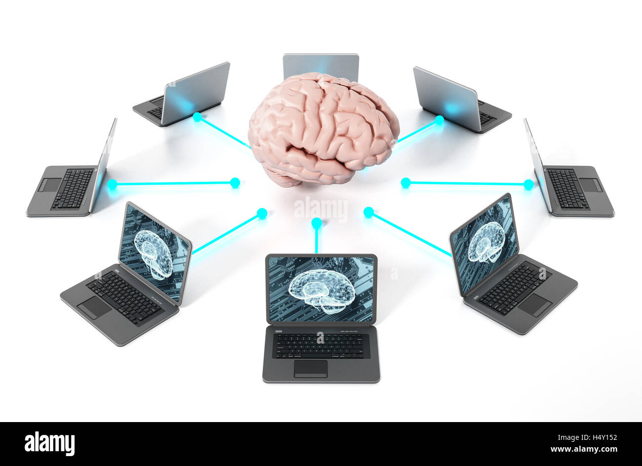 Human brain cartoon hi-res stock photography and images - Alamy