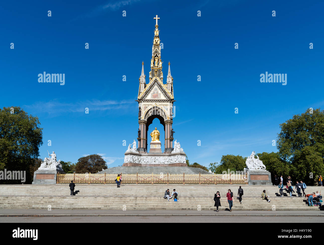The Albert Memorial in Kensington Gardens, London, England, UK Stock Photo - Alamy