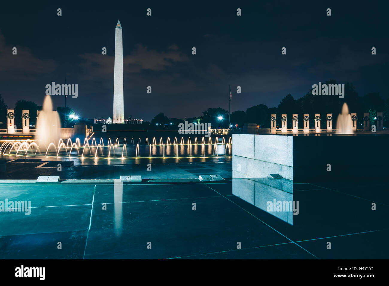 Washington dc at night hi-res stock photography and images - Alamy