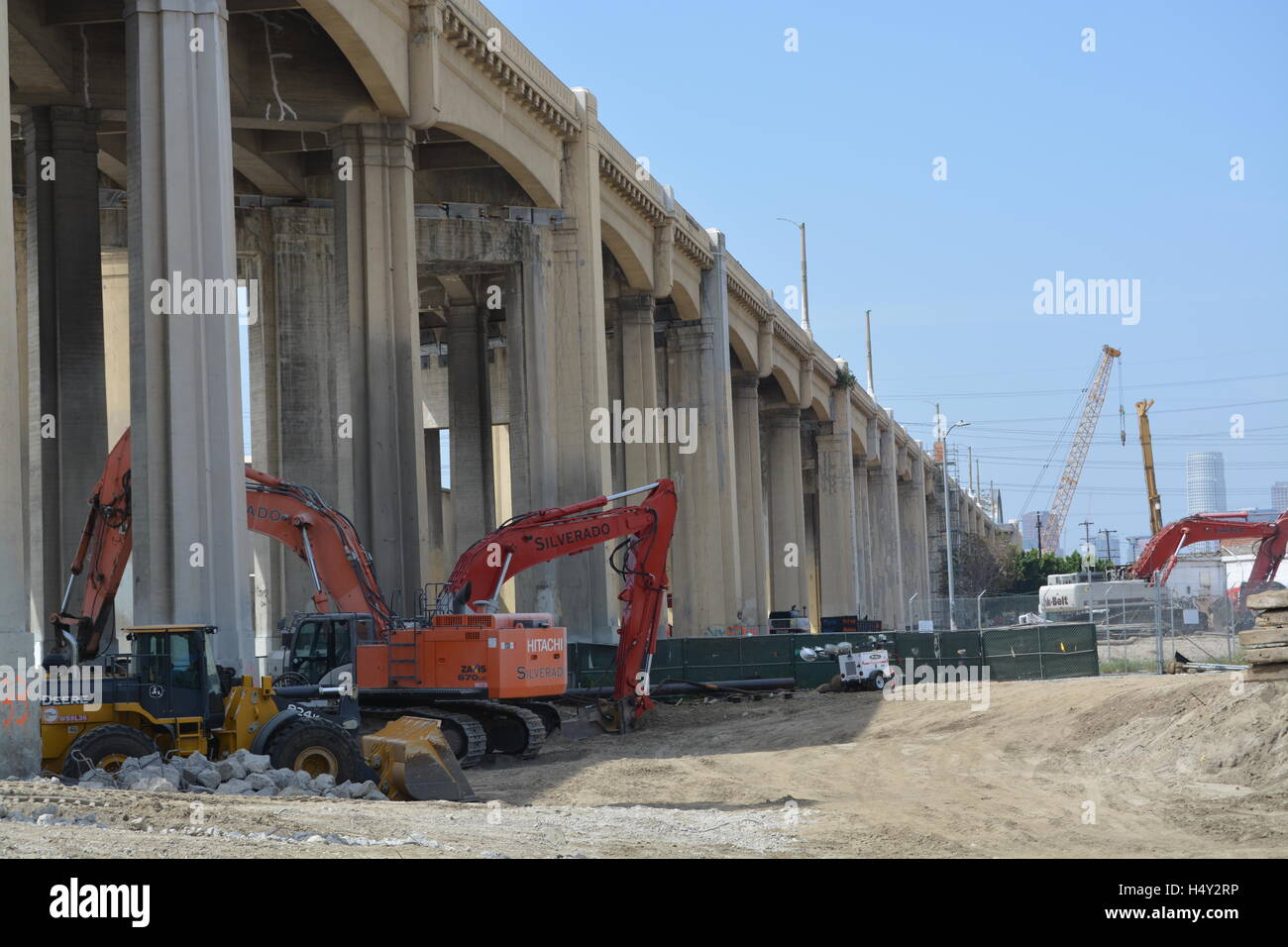 6th Street Bridge,viaduct,construction,demolition,renovation,Los ...