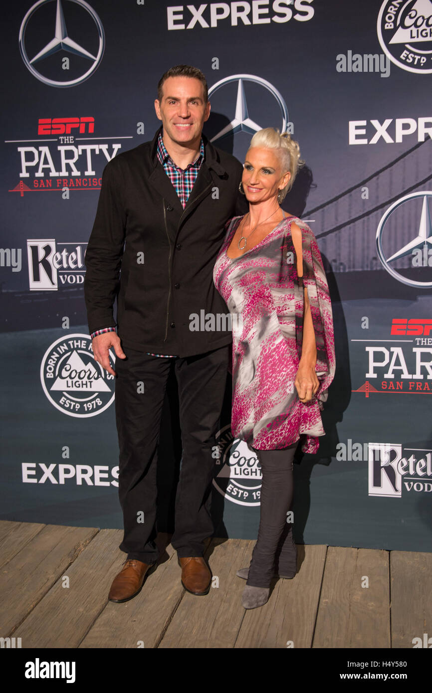 Kurt Warner arrives at ESPN The Party at Fort Mason on February 5th ...