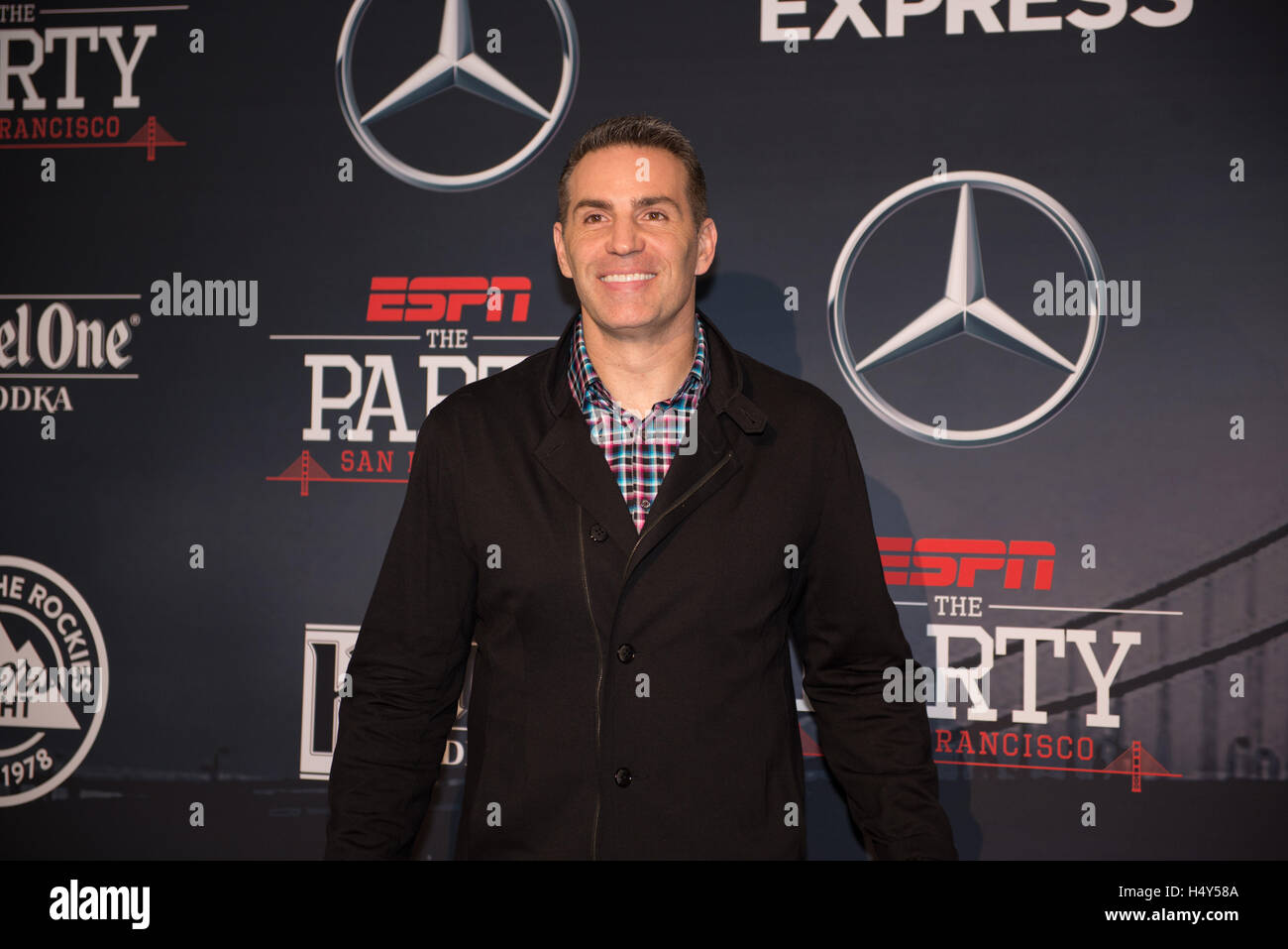 Kurt Warner arrives at ESPN The Party at Fort Mason on February 5th ...