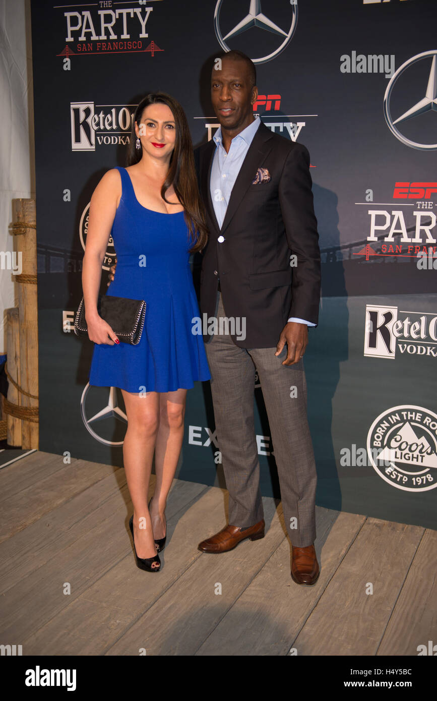 MIchael Johnson arrives at ESPN The Party at Fort Mason on February 5th ...