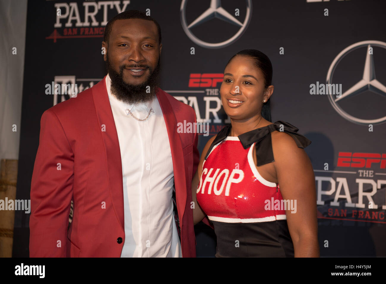 Navorro Bowman and Mikale Ferguson arrive at ESPN The Party at Fort ...