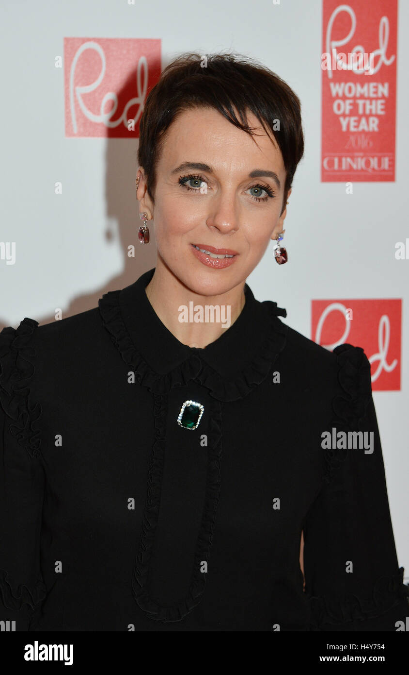 Amanda Abbington arrives for the Red woman of the Year Awards ceremony ...