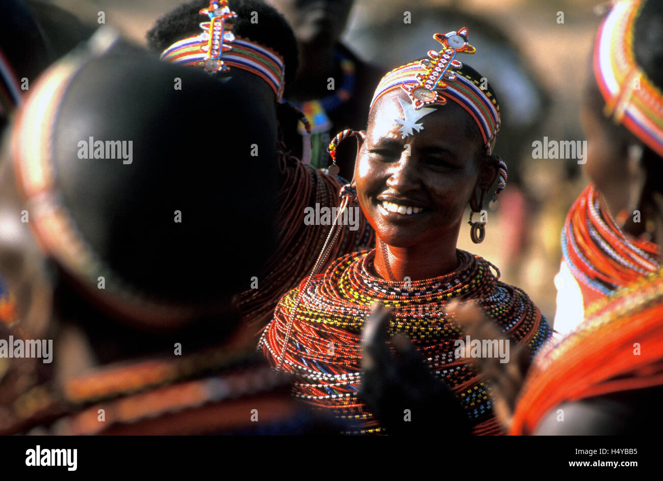Samburu woman at wedding ceremony, Kenya Stock Photo - Alamy