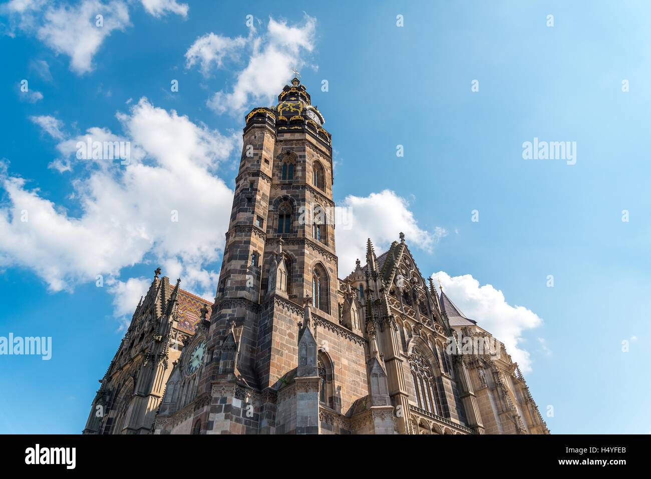 Tower of Saint Elizabeth Cathedral, Kosice, Slovakia. The Saint ...