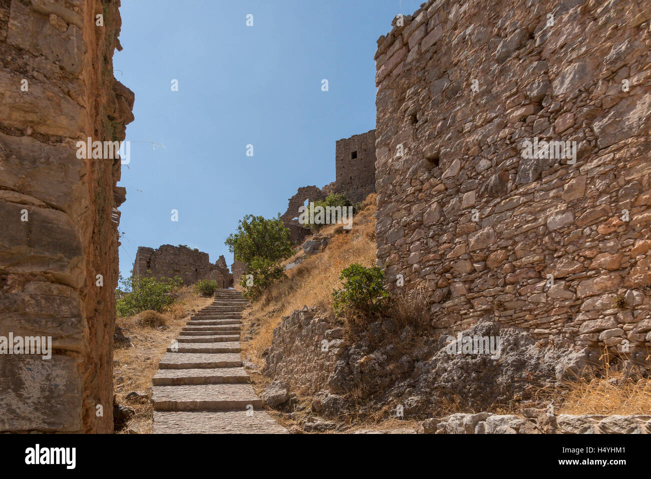 Anavatos village chios island greece hi-res stock photography and ...