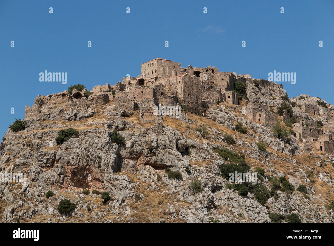 Abandoned Anavatos mountain village Chios Greece Stock Photo - Alamy
