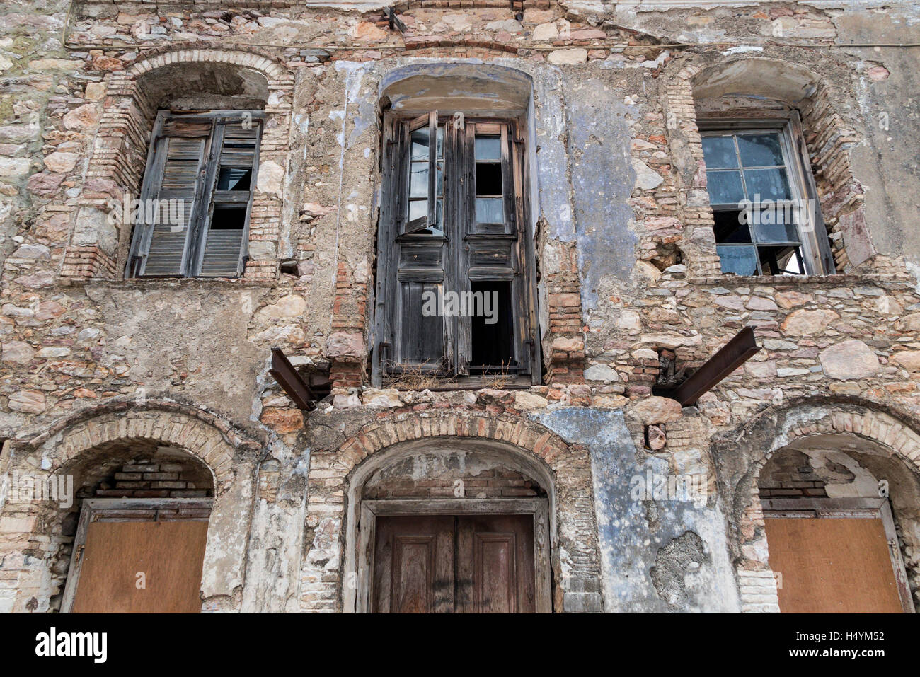 Architectural scenics Kardamyla old village Chios Island Greece Stock ...